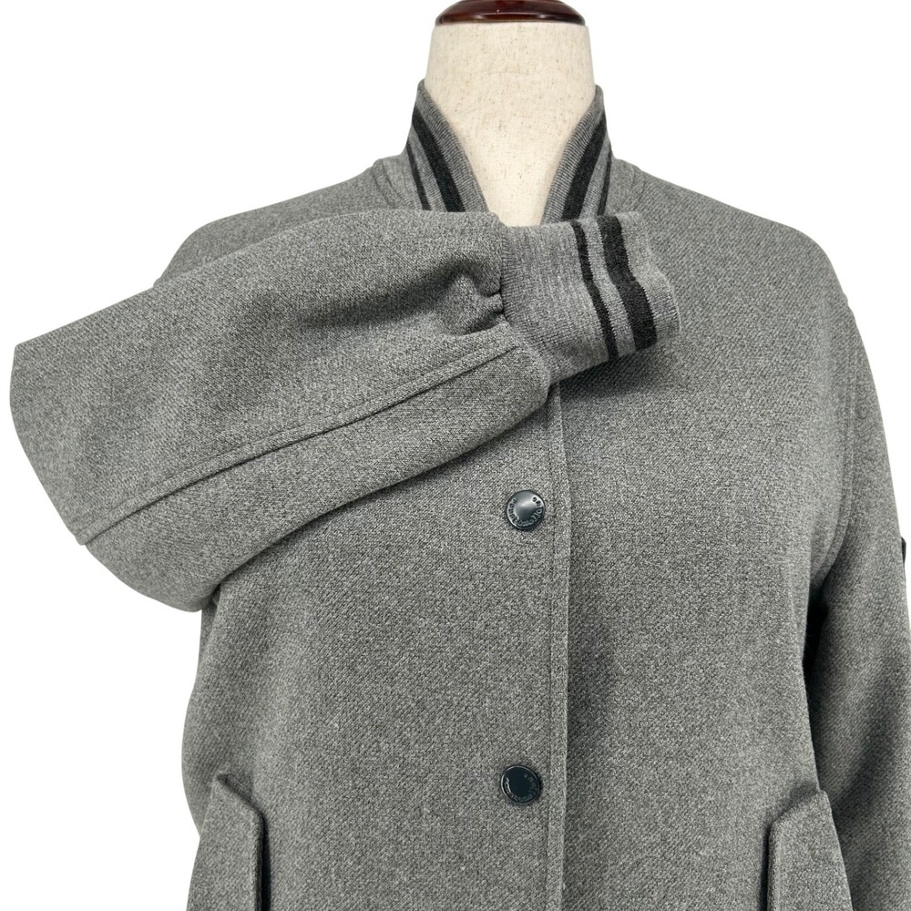 Customellow | Jackets & Coats | Womens Modern Varsity Longline Bomber ...